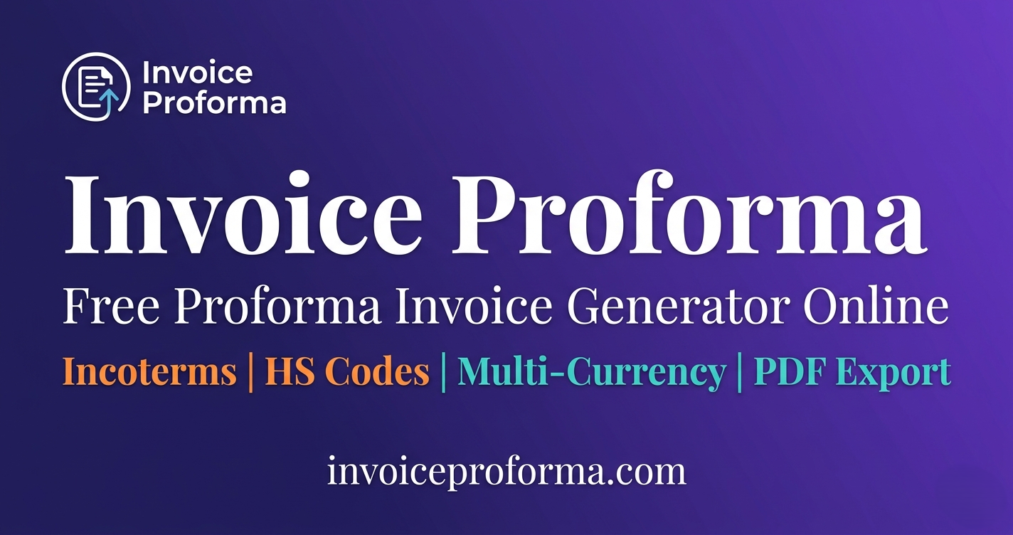 Invoice Proforma — Free Proforma Invoice Generator Online | Create Pro ...